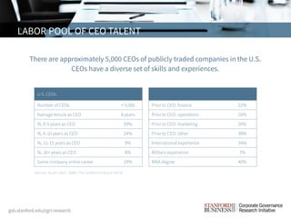 CEO Succession - Data Spotlight | PDF