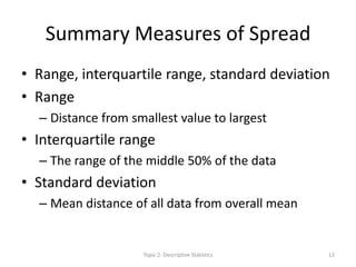 Statistics for the Health Scientist: Basic Statistics II | PPTX