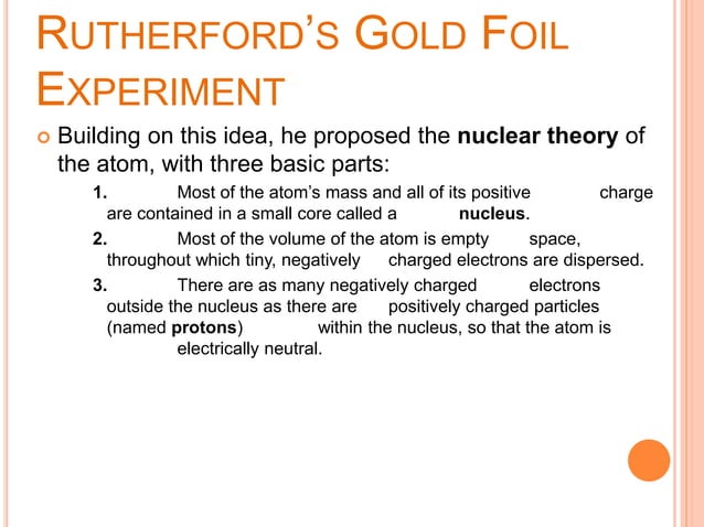 The discovery of nucleus | PPTX