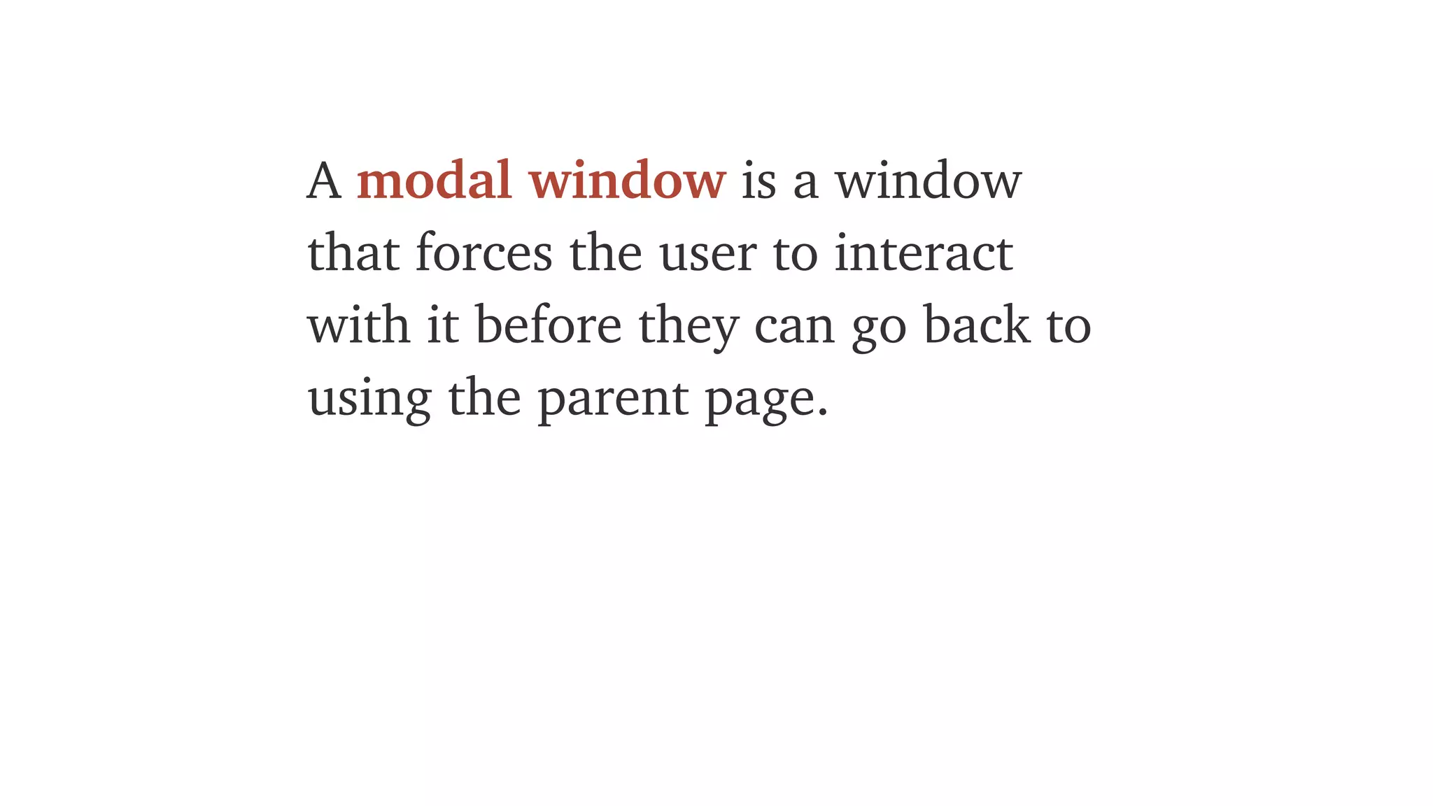 Accessible modal windows | PPT