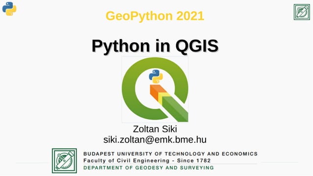 Qgis and python | PPT | Free Download