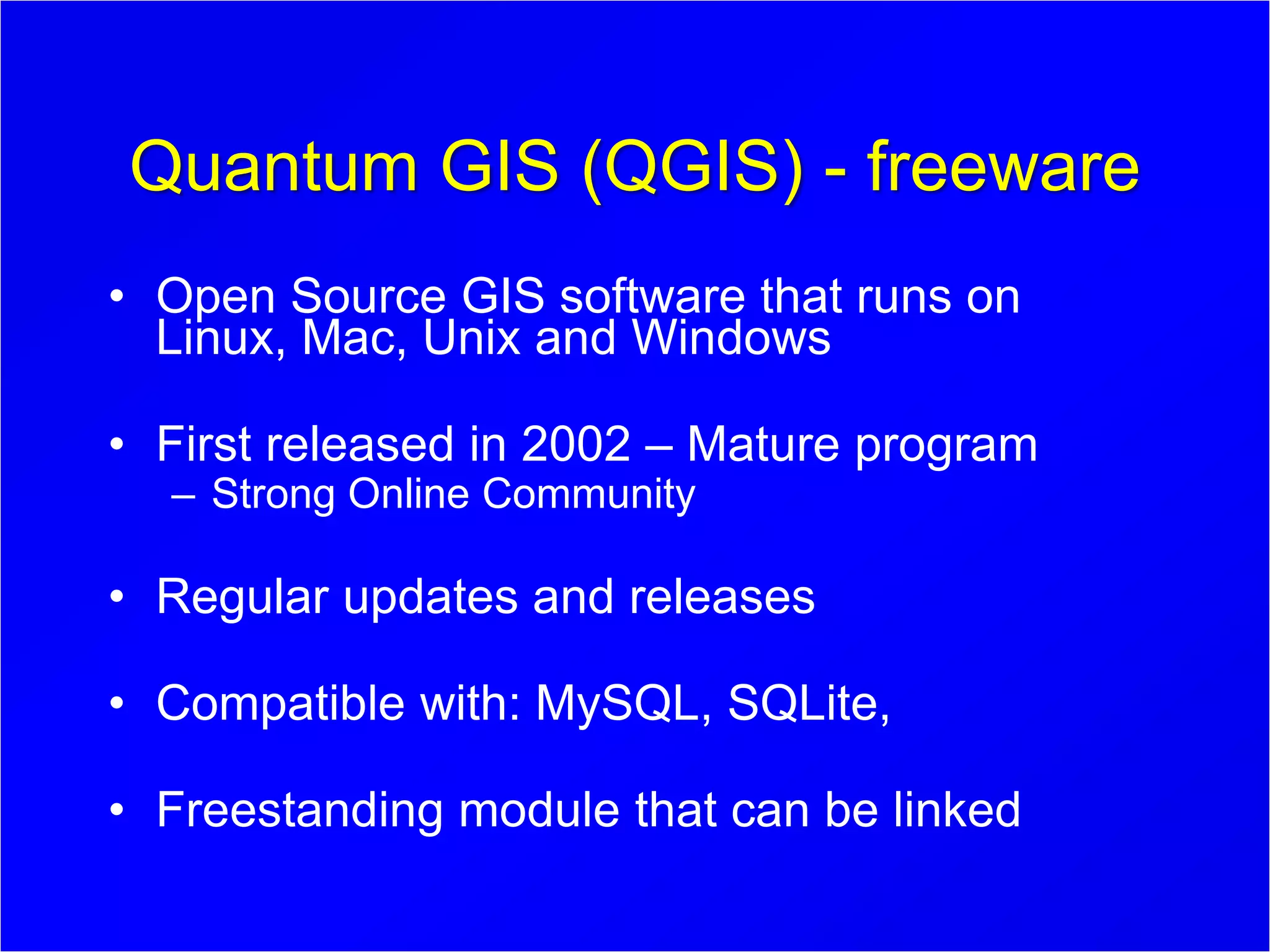 QGIS Module 1 | PDF