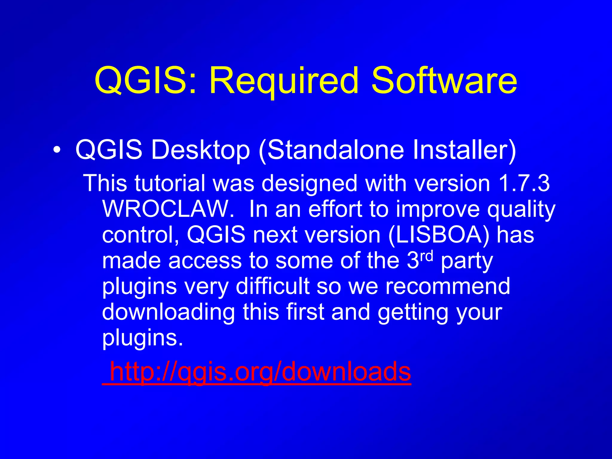 QGIS Module 1 | PDF