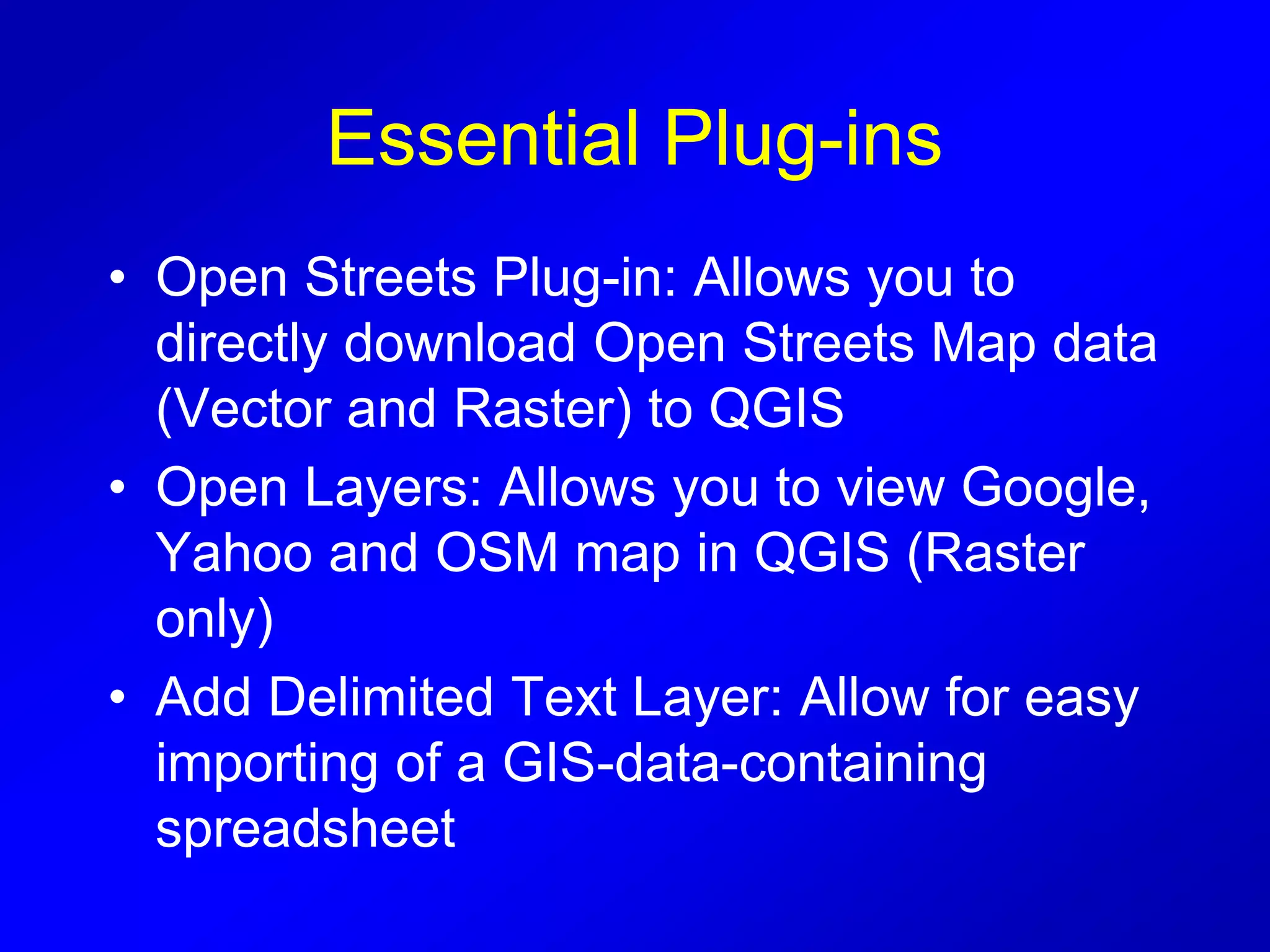 QGIS Module 1 | PDF