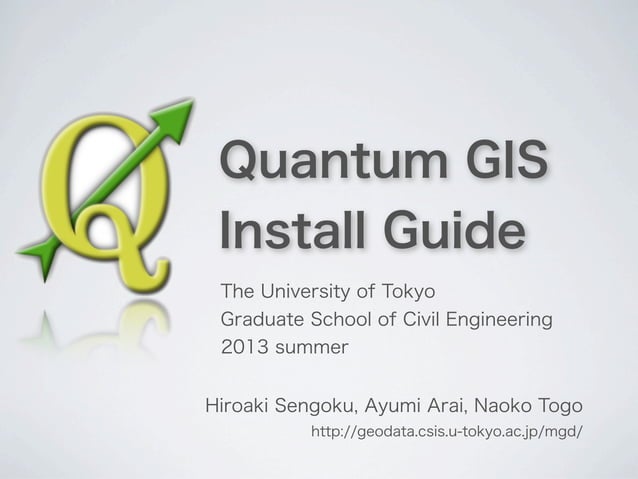 Qgis install guide | PPT