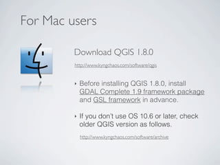 Qgis install guide | PDF