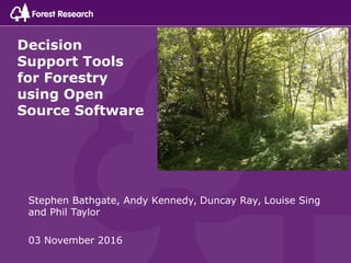 Decision support tools for forestry using open source software | PDF