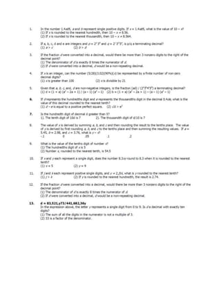 Numbers decimals | PDF