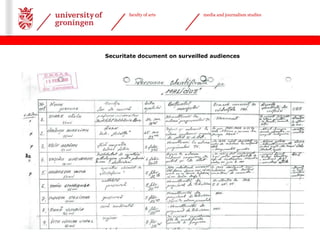 Counter Screens, Dr. Dana mustata, University of Groningen | PPT