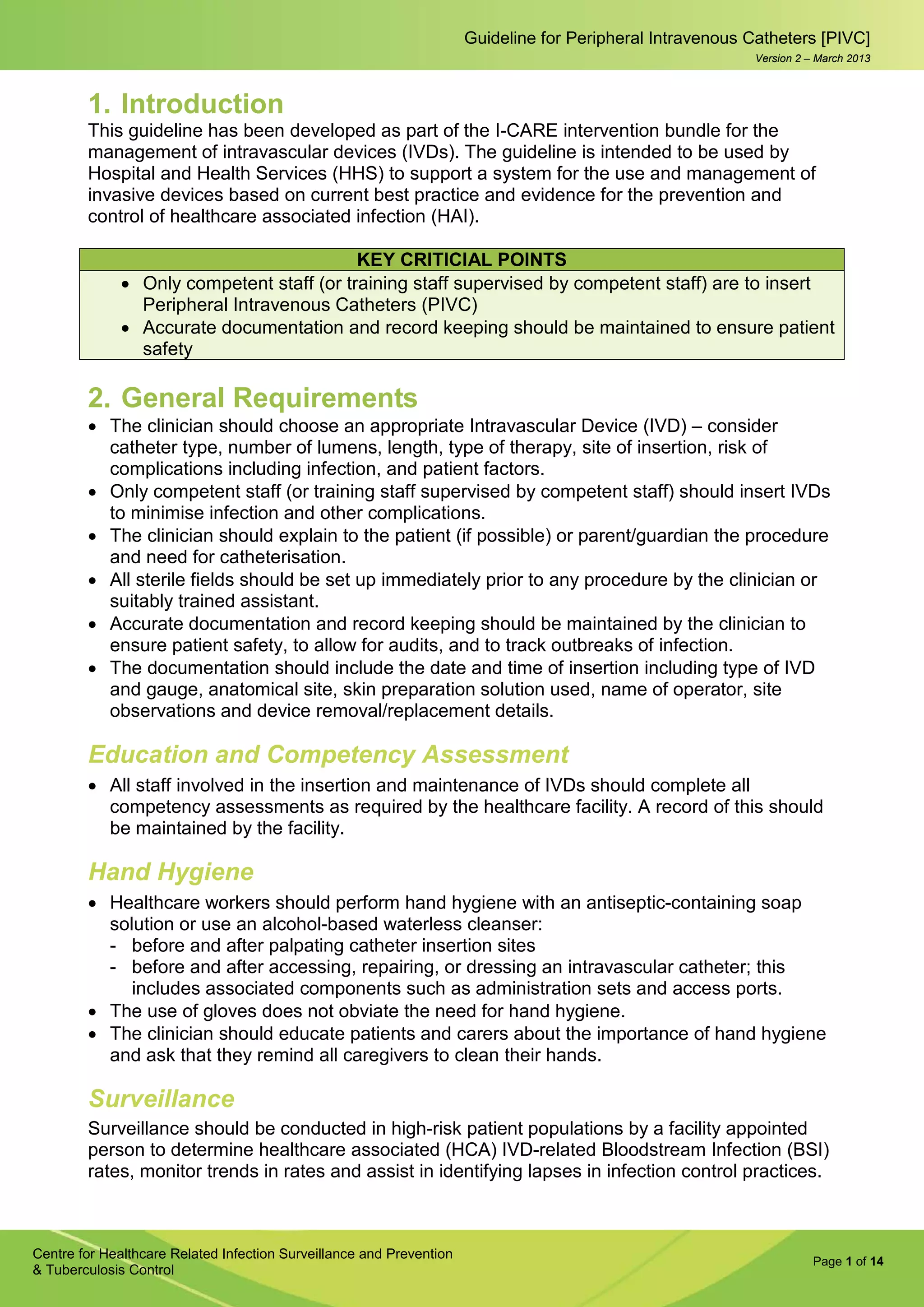 IV Cannula Infection | PDF