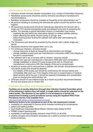Iv Infection Prevention