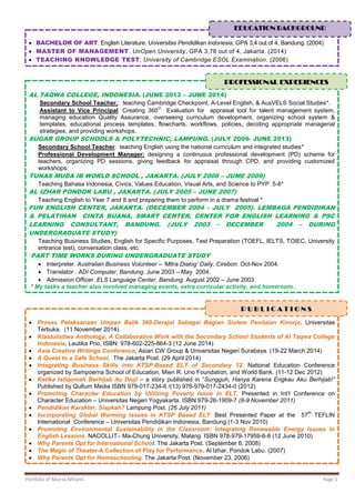 Portfolio of Mierza Miranti | PDF | Professional School | Postgraduate ...