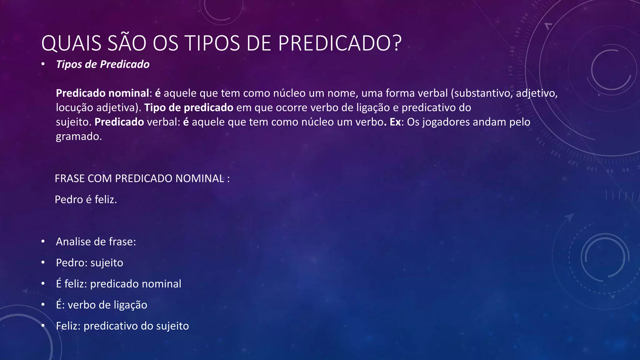 Tipos de predicados | PPT