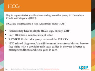 Risk adjustment coding for Medicare plans | PPTX