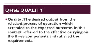 QHSE for Chemical logistics in Thailand | PPT