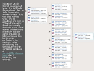 Researching and Cleaning up records on FamilySearch.org