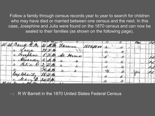 Researching and Cleaning up records on FamilySearch.org