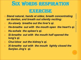 Qi gong exercise | PPTX