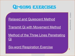 Qi gong exercise | PPTX