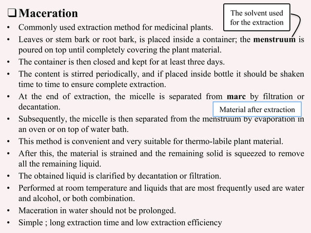 Conventional and modern methods of Extraction | PPTX