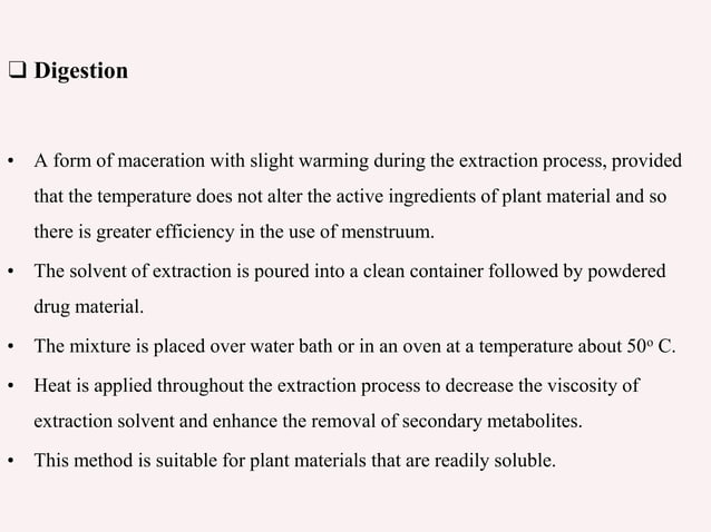 Conventional and modern methods of Extraction | PPTX
