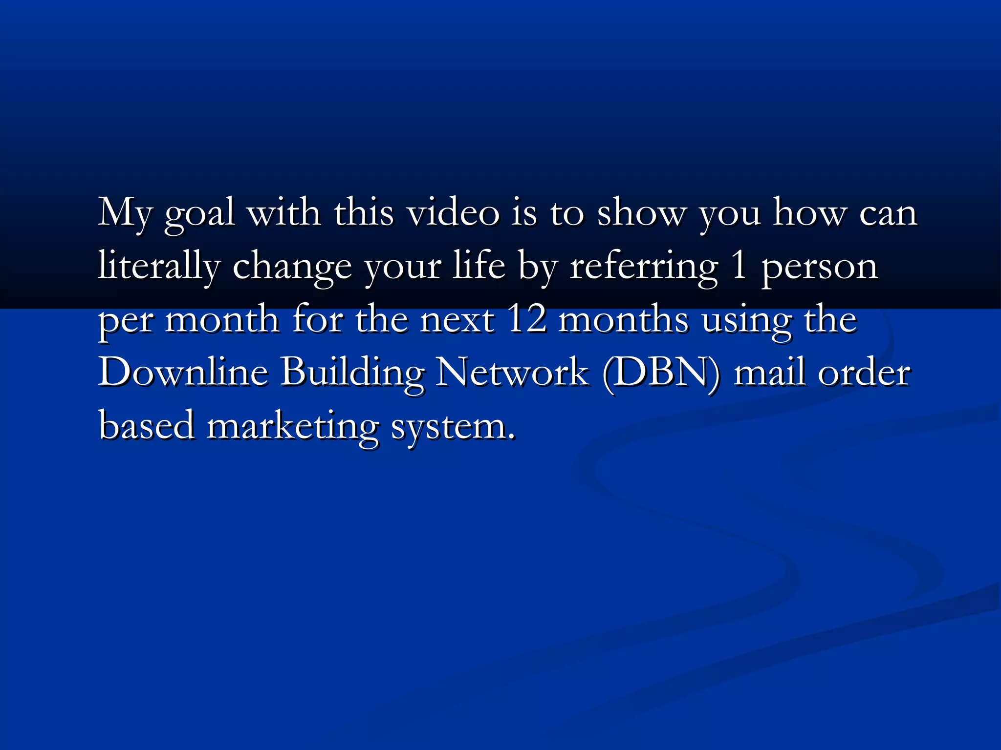 Downline Building Network Overview & Compensation Plan | PPT
