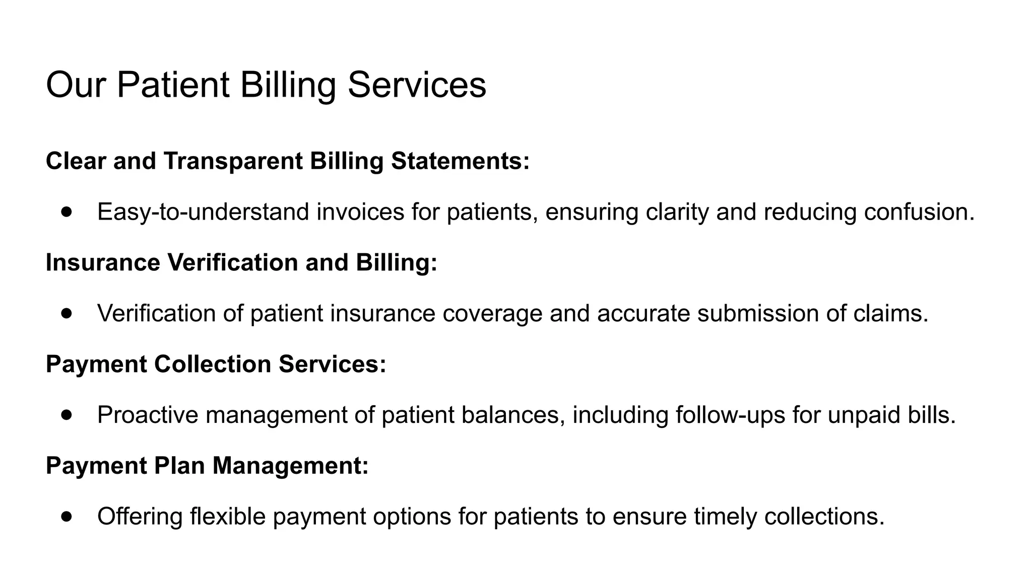 Qiaben Patient Billing Service practices | PPTX
