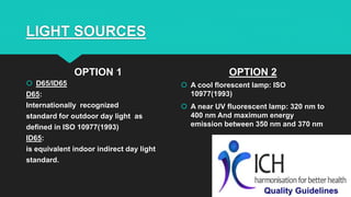 PHOTO STABILITY TESTING OF DRUG SUBSTANCE AND DRUG PRODUCT Q1B | PPTX