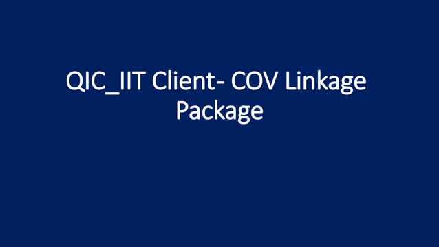 QIC_IIT Linkage Package_22-03-2022 PPT.pptx