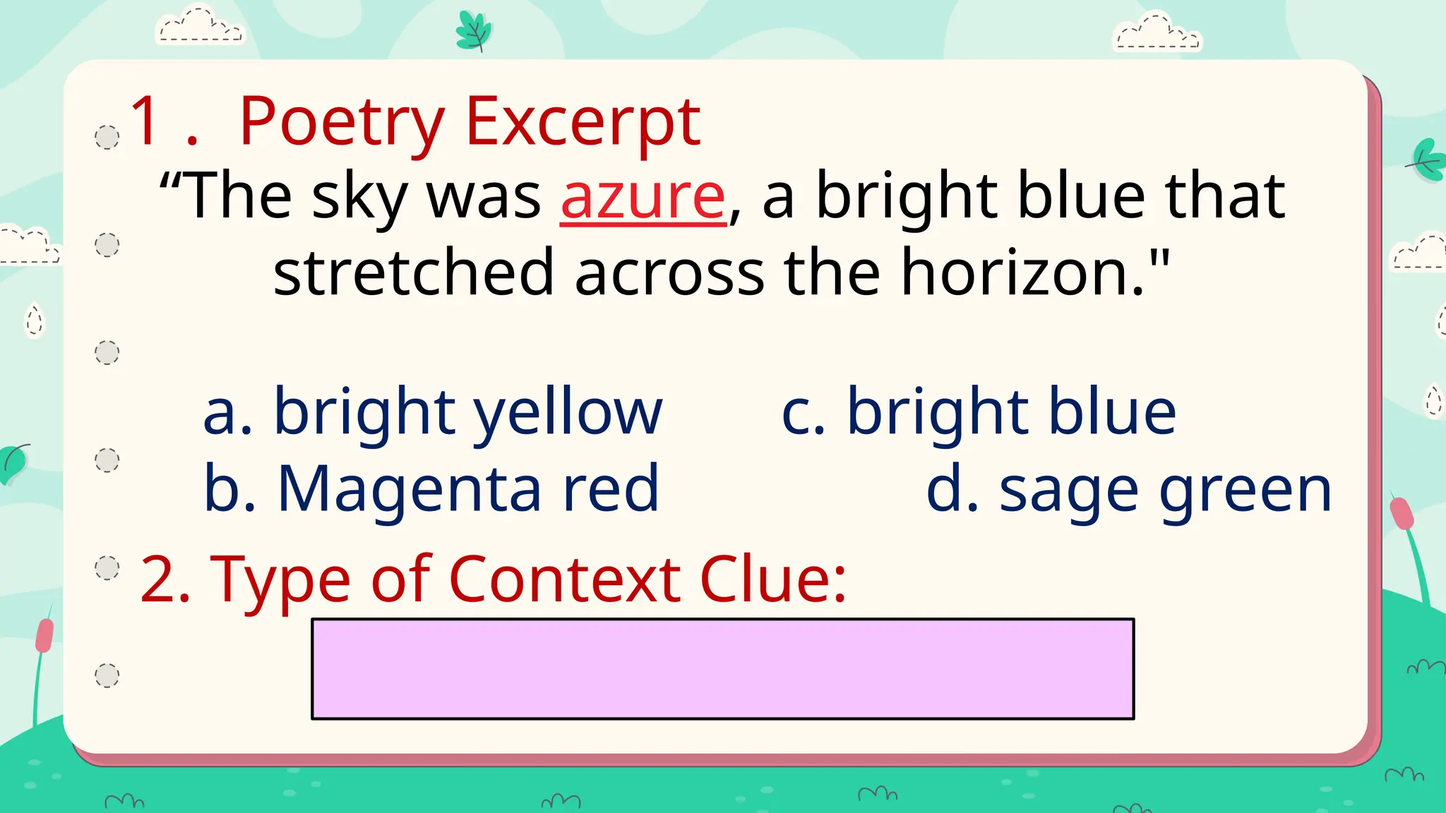 English 7-QI-Context Clues Act and Quiz.pptx