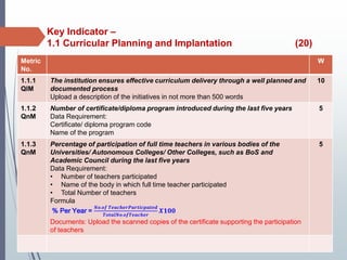 QUALITY INDICATOR FRAMEWORK (QIF) | PPTX