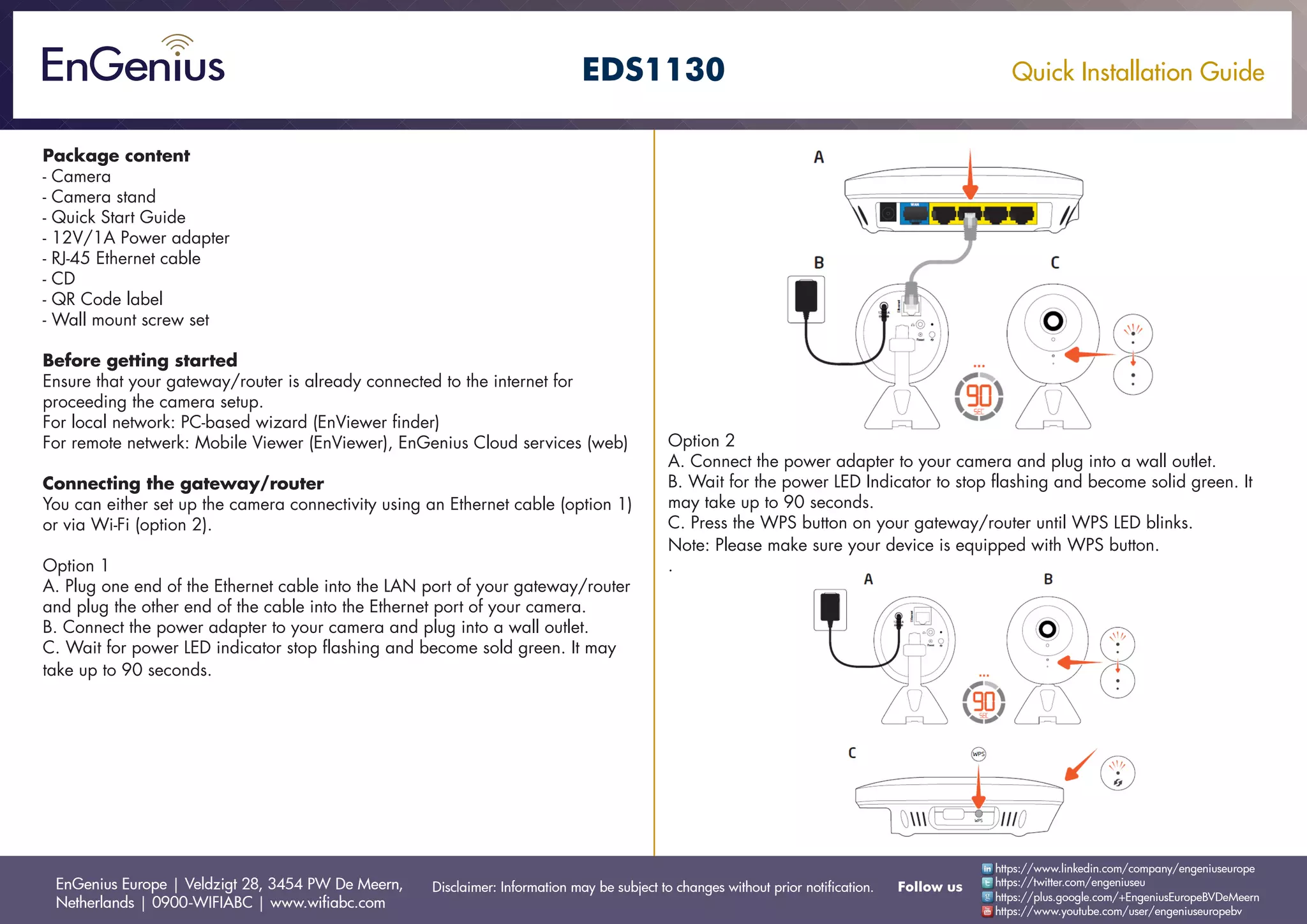 Quick Installation Guide EDS1130 English | PDF