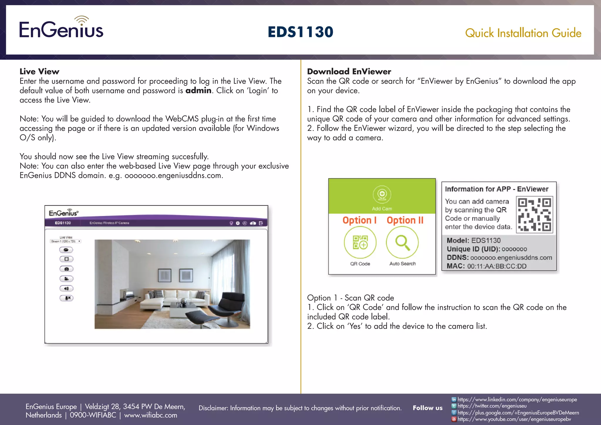 Quick Installation Guide EDS1130 English | PDF