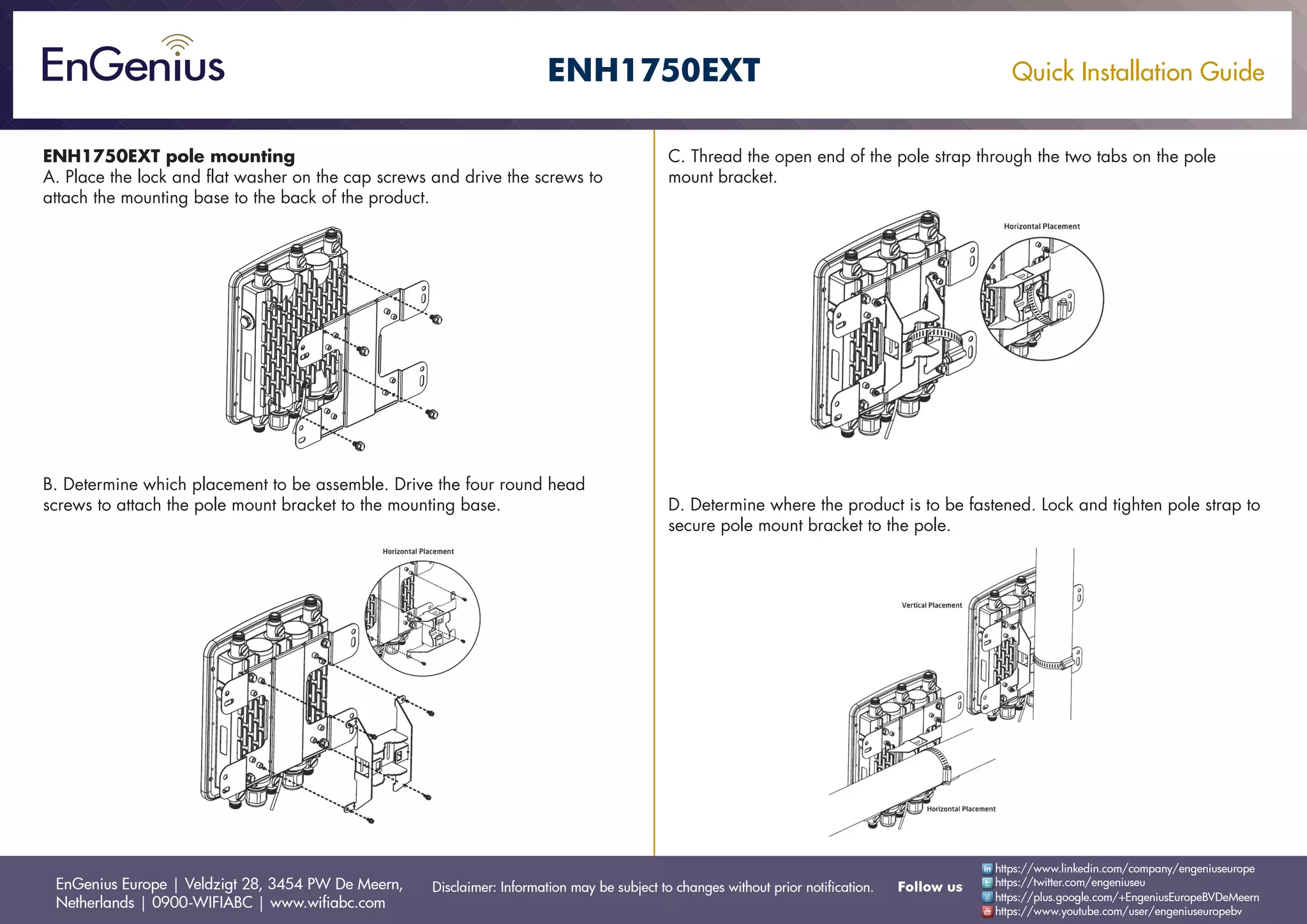 Quick Installation Guide ENH1750EXT English | PDF