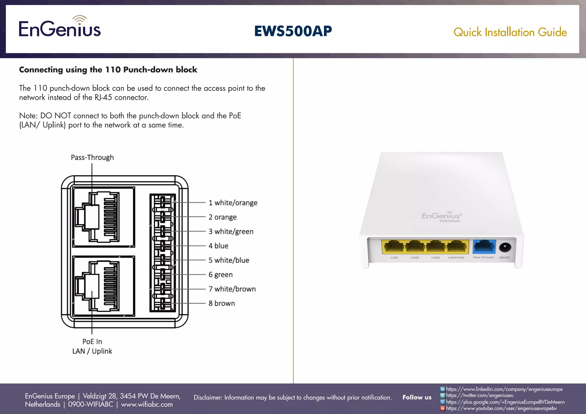 Quick Installation Guide EWS500AP English | PDF