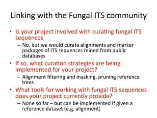 Fungal ITS meeting presentation | PDF | Databases | Computer Software ...