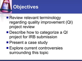 Qi Irb Presentation | PPT