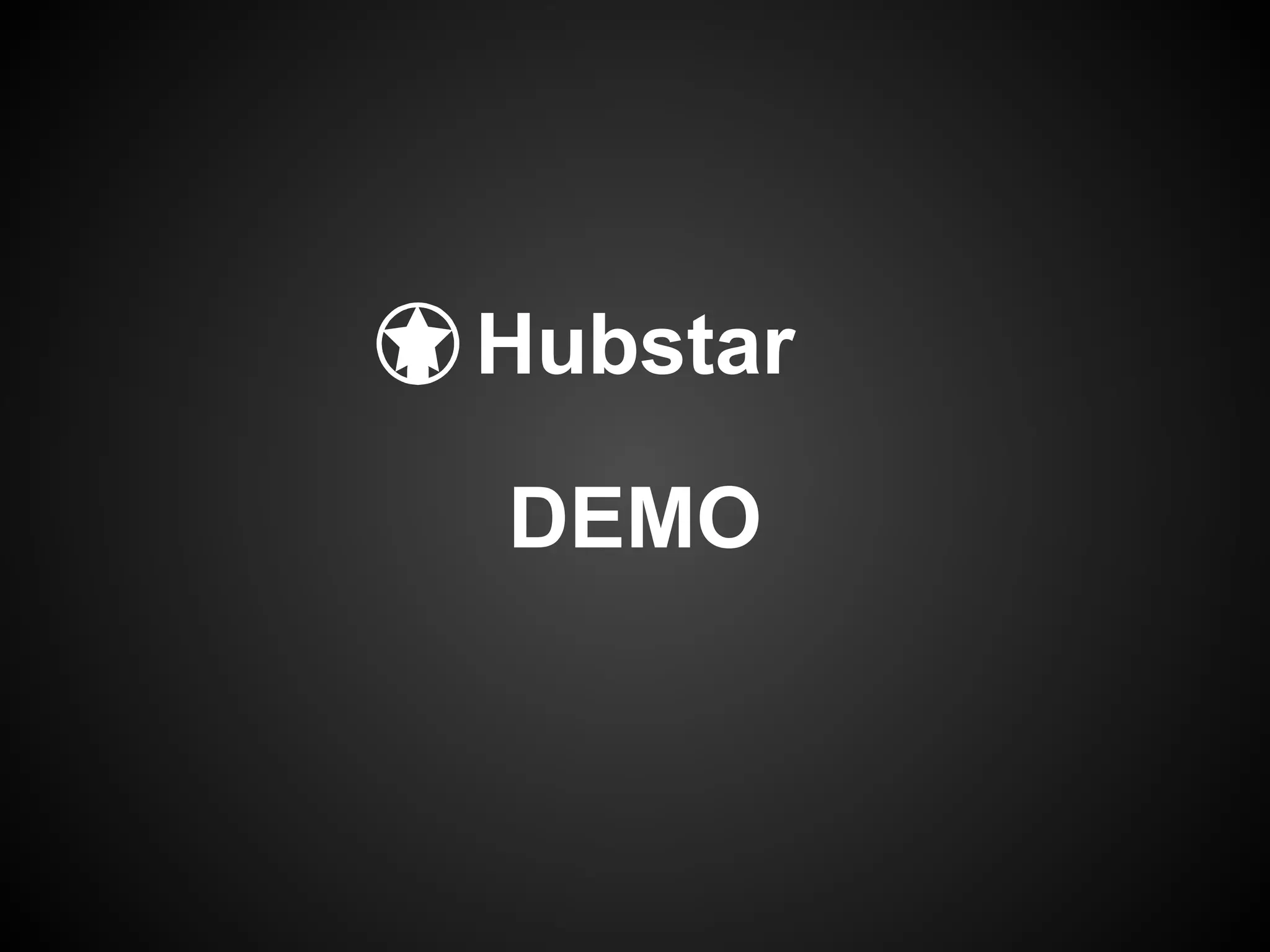 Qiita 2day hackathon - HubStar - | PPT
