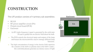 LIFI TECHNOLOGY | PPTX | Computer Networking | Computing