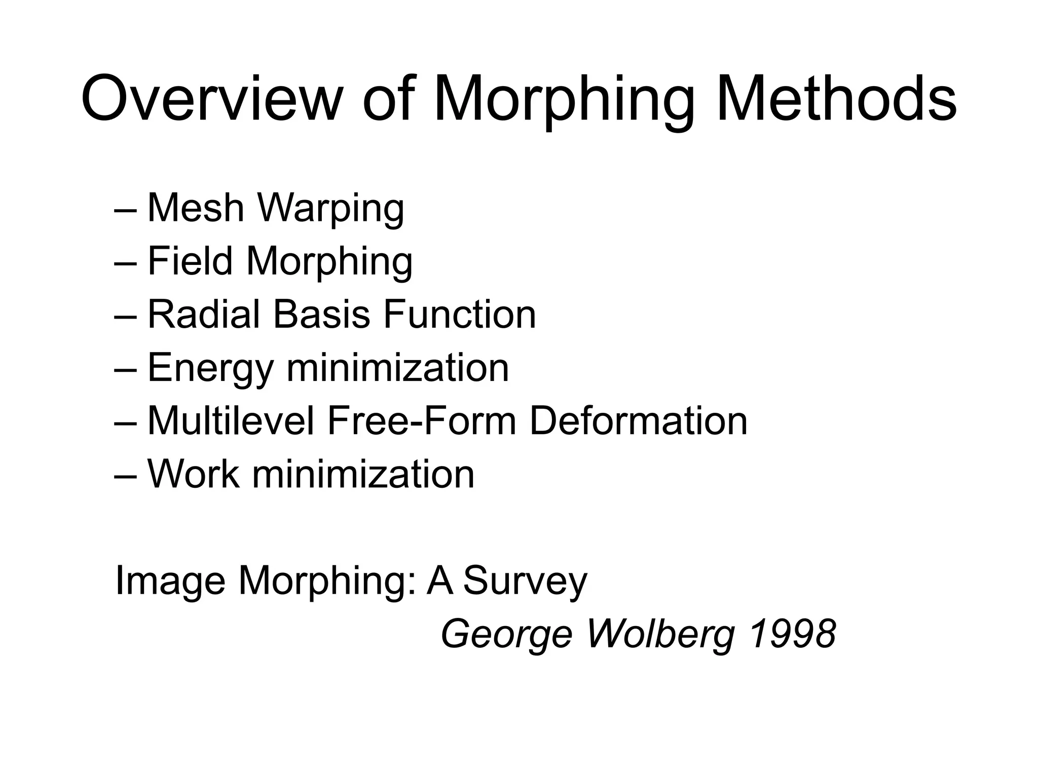 morphing | PPT