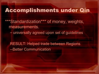 Qin Dynasty Ppt | PPT