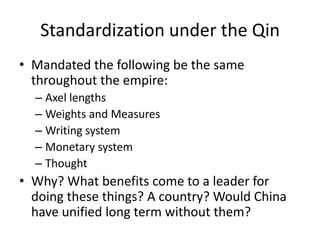 Qin and Han Dynasties | PPTX