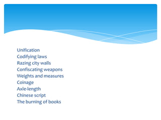 Qin and han dynasty | PPTX