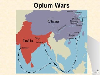 Opium Wars Map