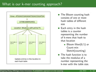 Zhang Q - A probabilistic approach to k-mer counting | PDF