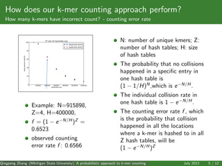 Zhang Q - A probabilistic approach to k-mer counting | PDF