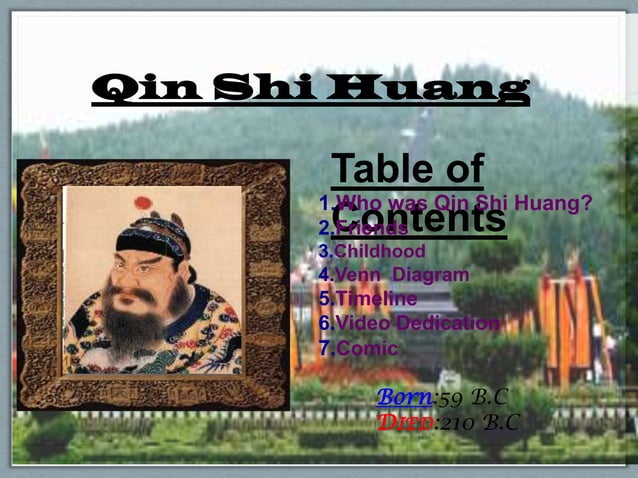 Qin shi huang | PPTX