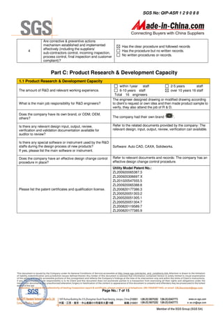 SGS report of YYDLS | PDF