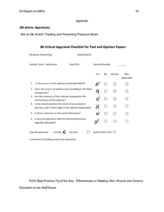 QI Report on HAPUs | DOCX