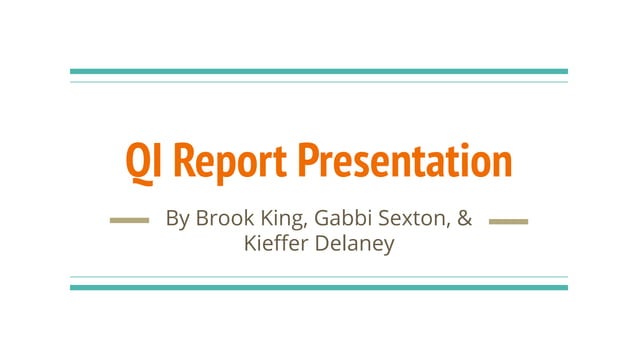 Qi report presentation | PPT